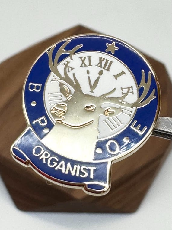 BPOE Elks Organist Lapel/Pin - Gem