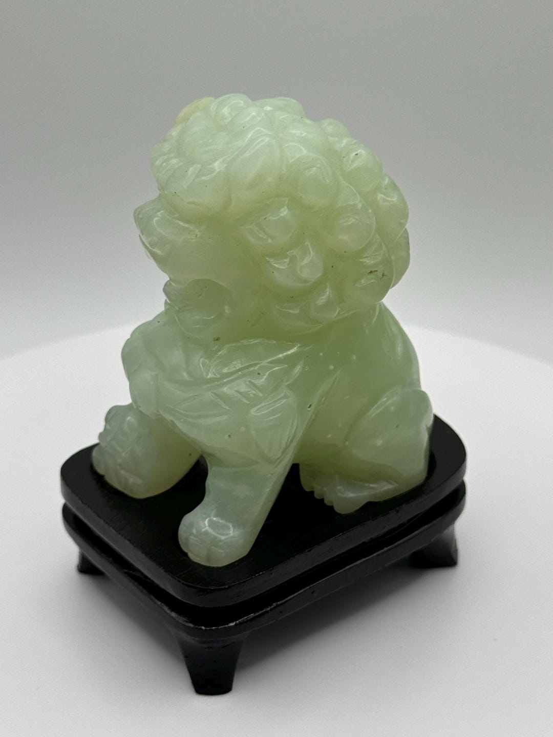 Antique Chinese Hand Carved Jade Foo Dog - Etsy