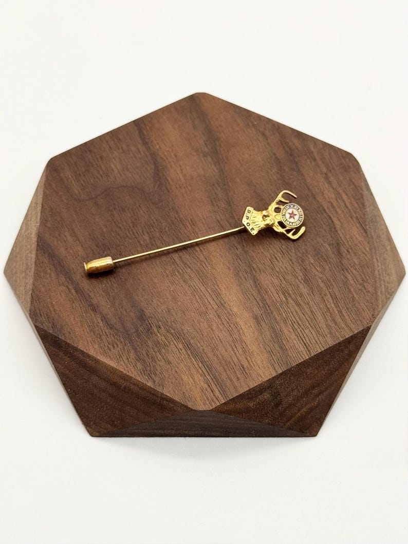 Vintage BPOE Elks Gold Tone Hat Pin Tie Pin - Etsy