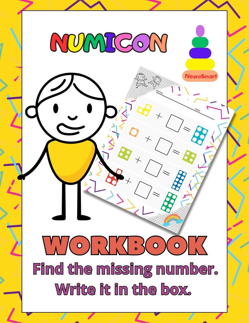 Math Worksheet for Children With Special Needs Find the Missing Number Using Numicon Shapes - Etsy