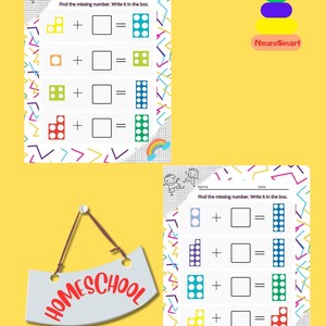 Math Worksheet for Children With Special Needs Find the Missing Number ...