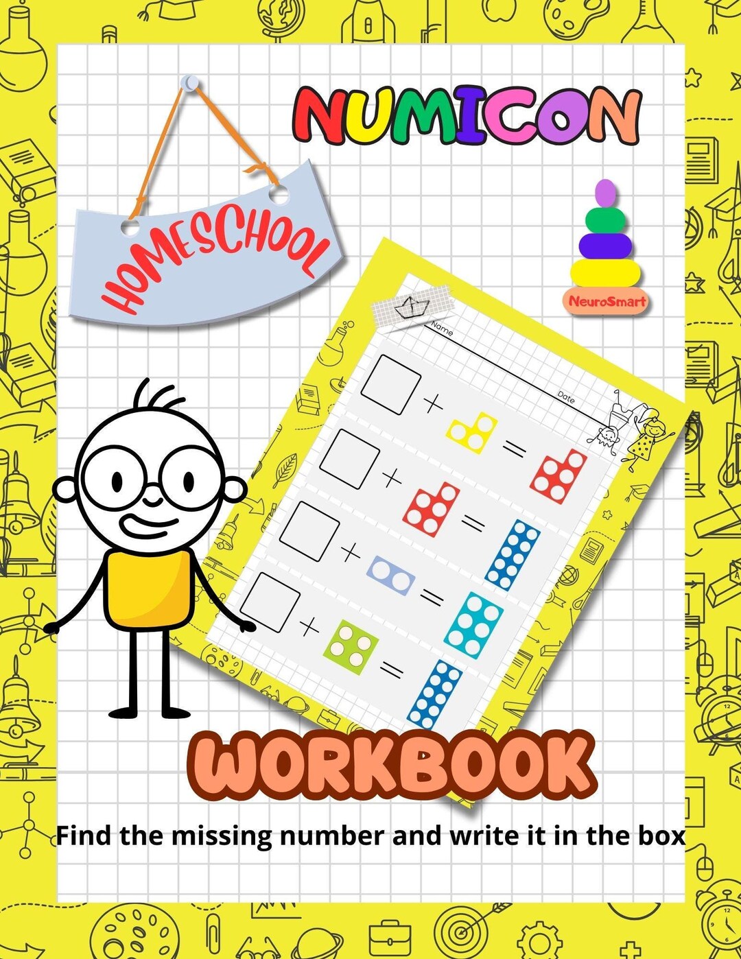 Addition Within 10 Math Activity for Special Needs Kids | Find the ...