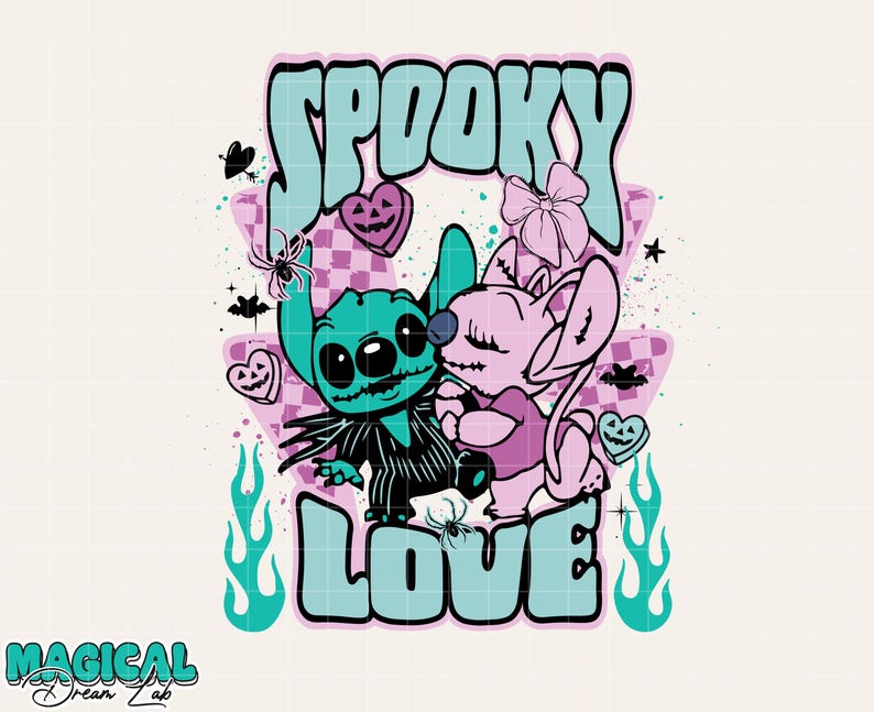 Lilo and Stitch Spooky Png, Stitch Halloween Png Design, Stitch Spooky ...
