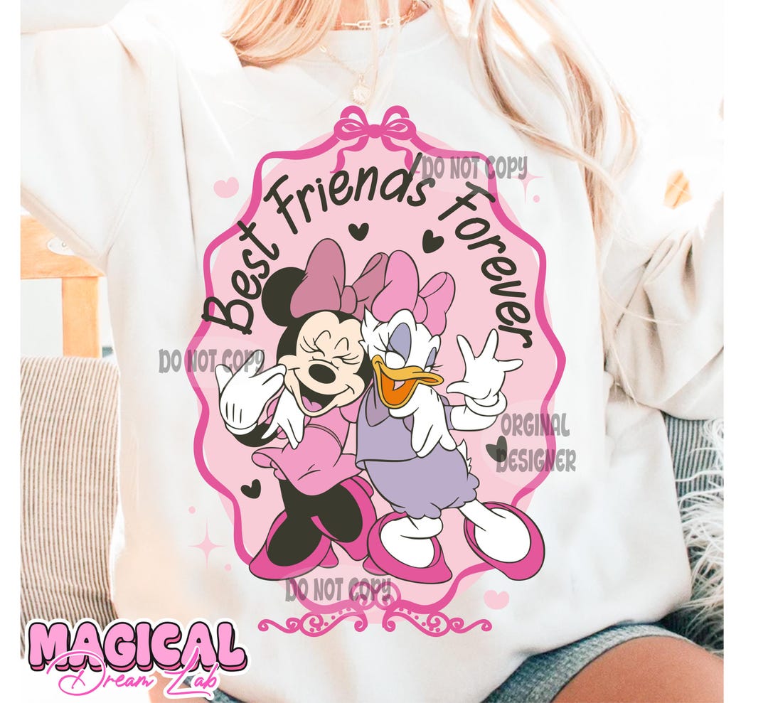 Coquette Best Friends Forever Png, Retro Best Friends Girls Png, Miss ...