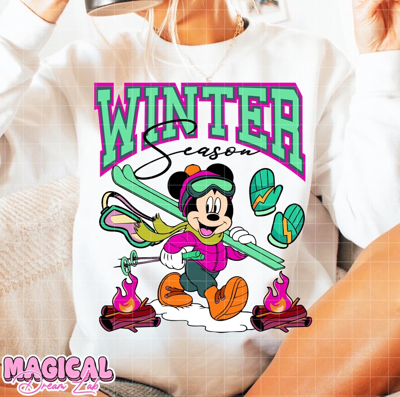 Winter Season Mickey Mouse Png, Funny Winter Png, Mickey Mouse Png ...