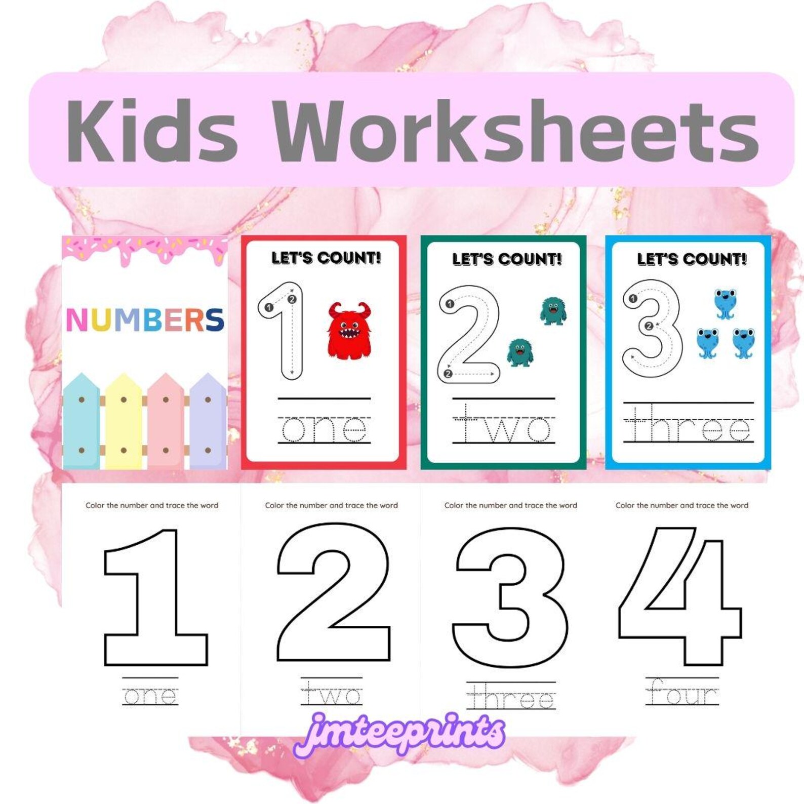 Kids Educational Worksheets Bundle Printable Worksheets for Toddlers 90 ...