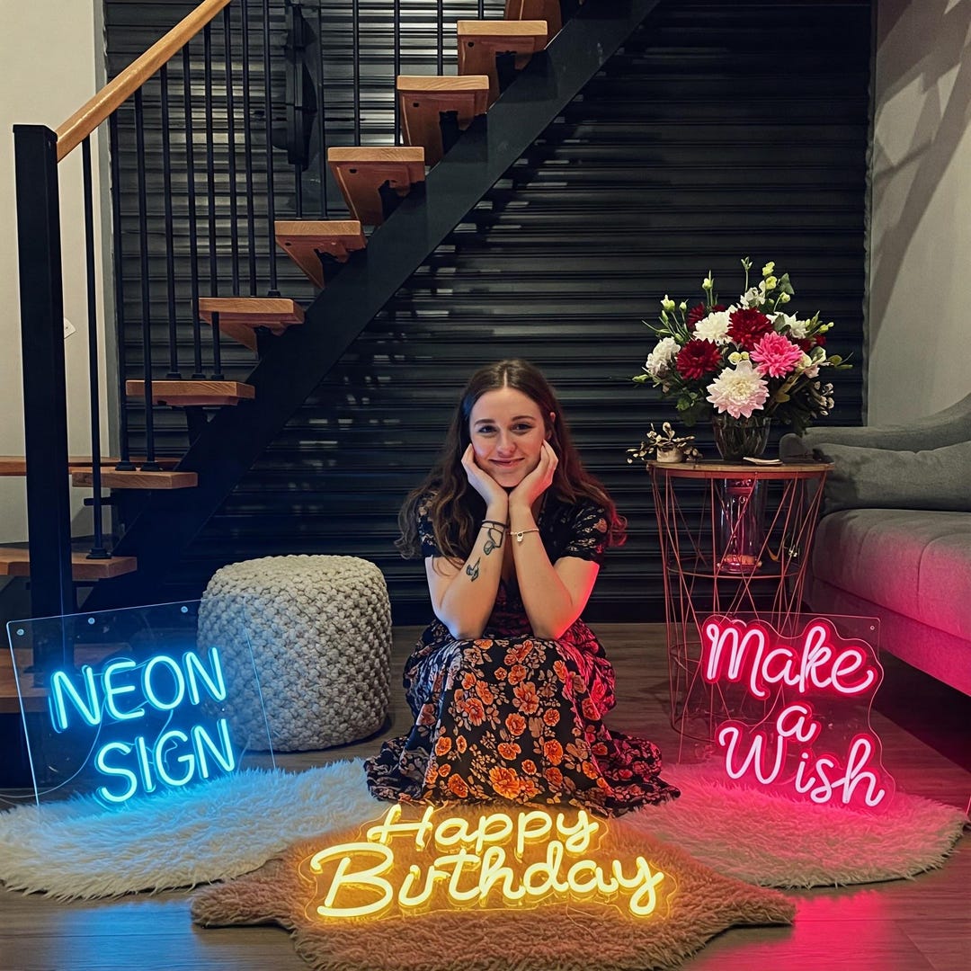 Custom Neon Sign, Personalized LED Sign, Custom Text Neon Light, LED ...