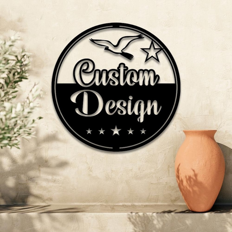 Custom Metal Workshop Sign: Studio Logo Wall Art, Garage Sign, Business ...