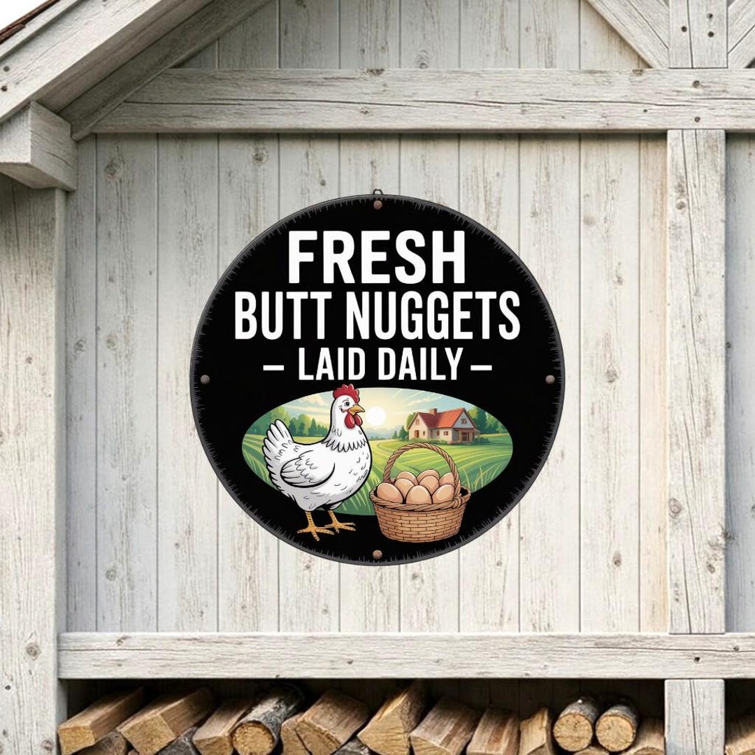 Personalized Chicken Coop Metal Sign, Metal Farmhouse Chicken Sign, Hen ...