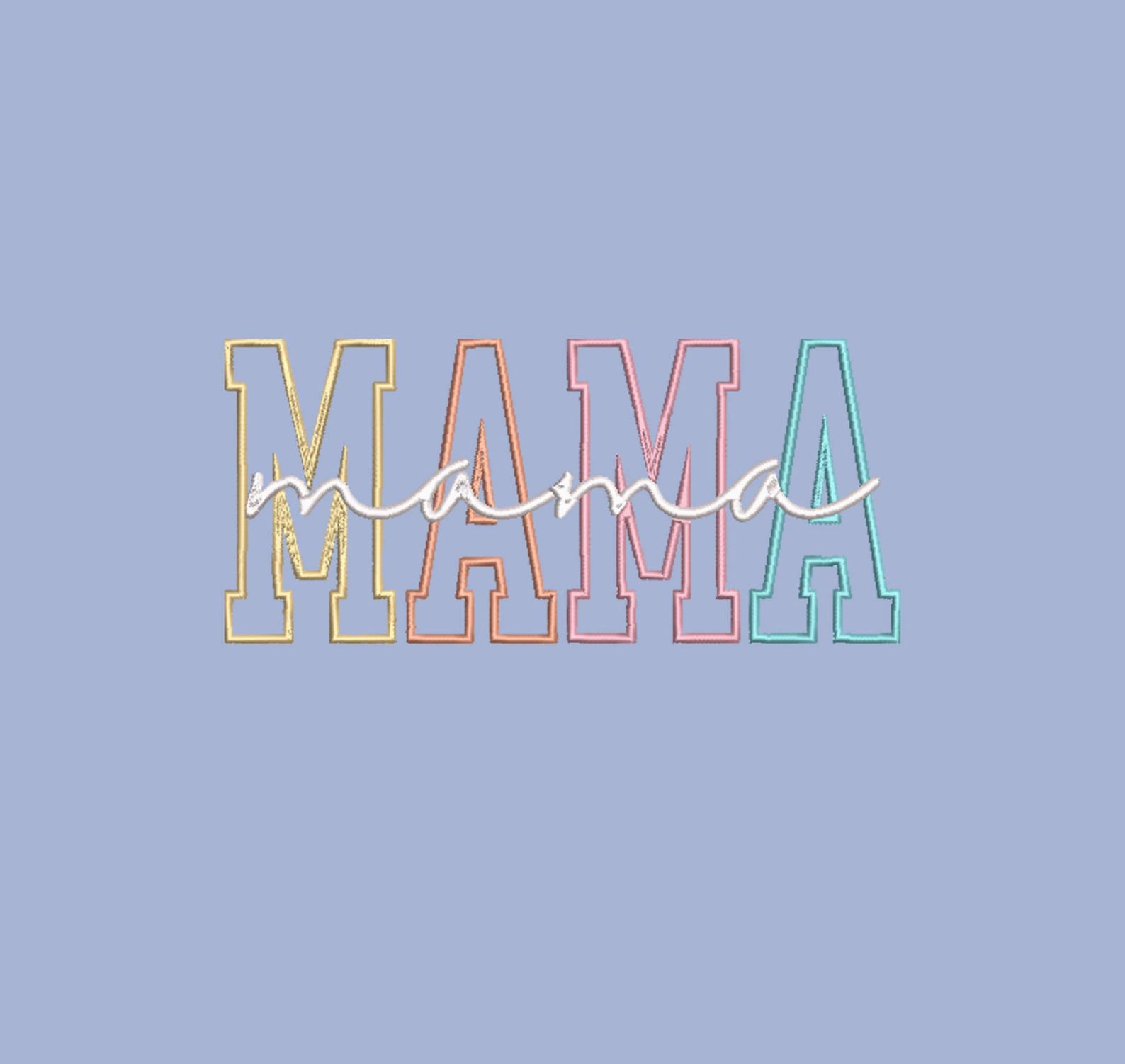 Embroidered Mama File Instant Download, Mother's Day Gift, New Mom Gift ...