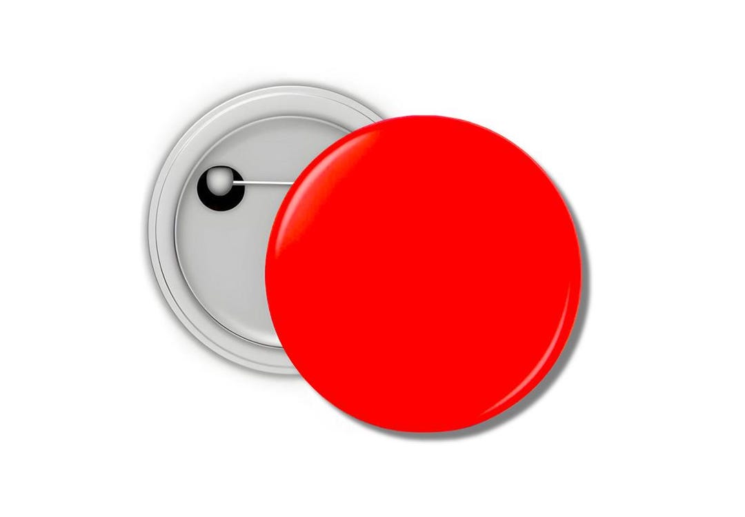 RED Button Badge - Etsy