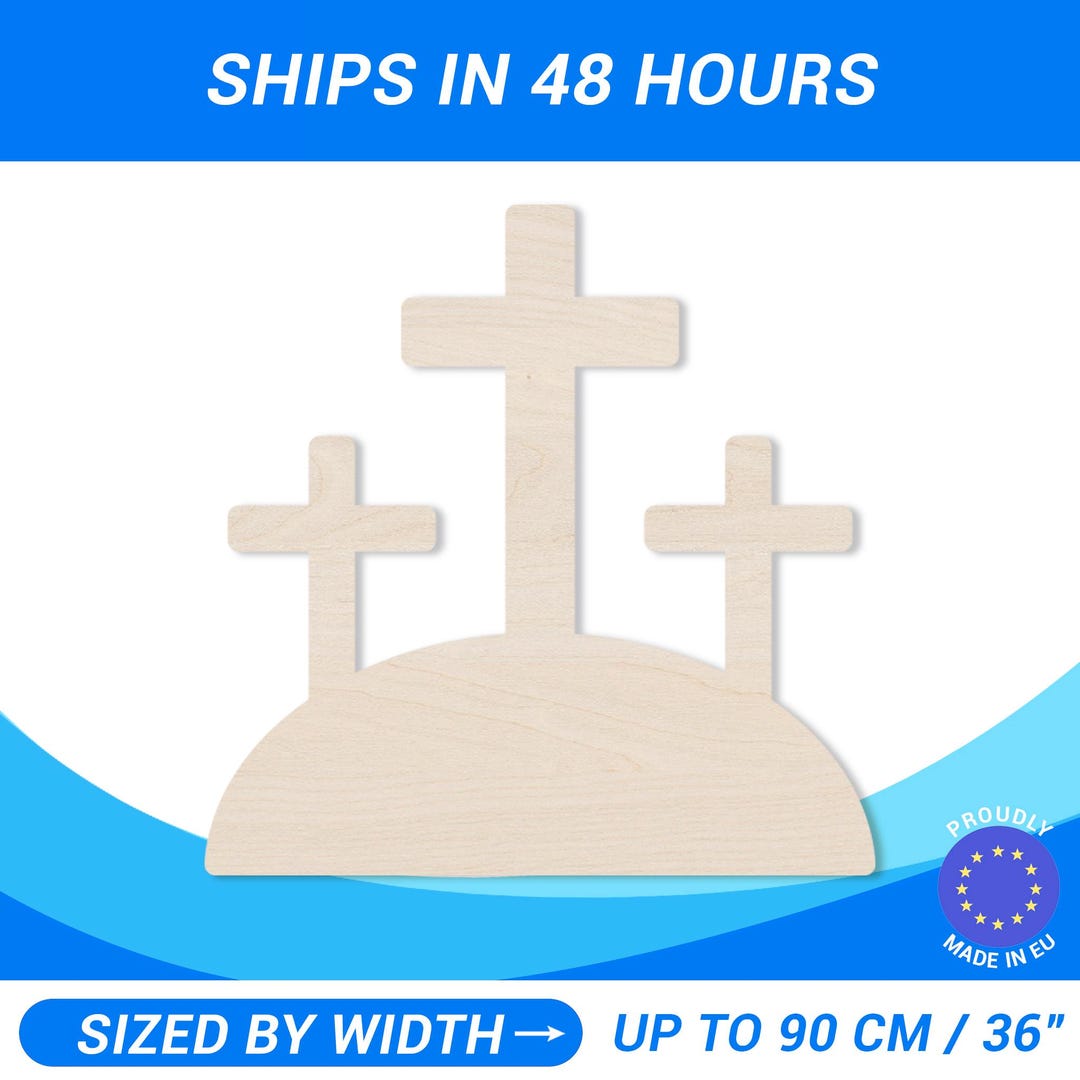 Personalized Wooden Christian Cross Crucifix Shape Custom Cut to Size ...