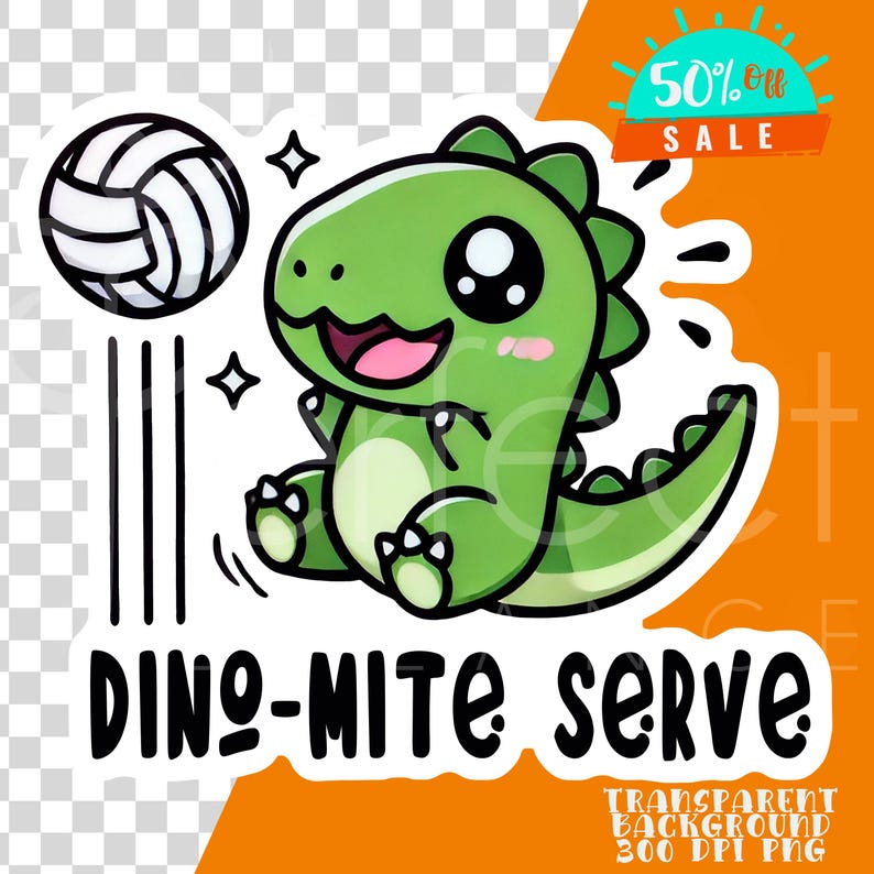 Volleyball Stickers Volleyball Team Png Volleyball Clipart Dinosaur Png ...