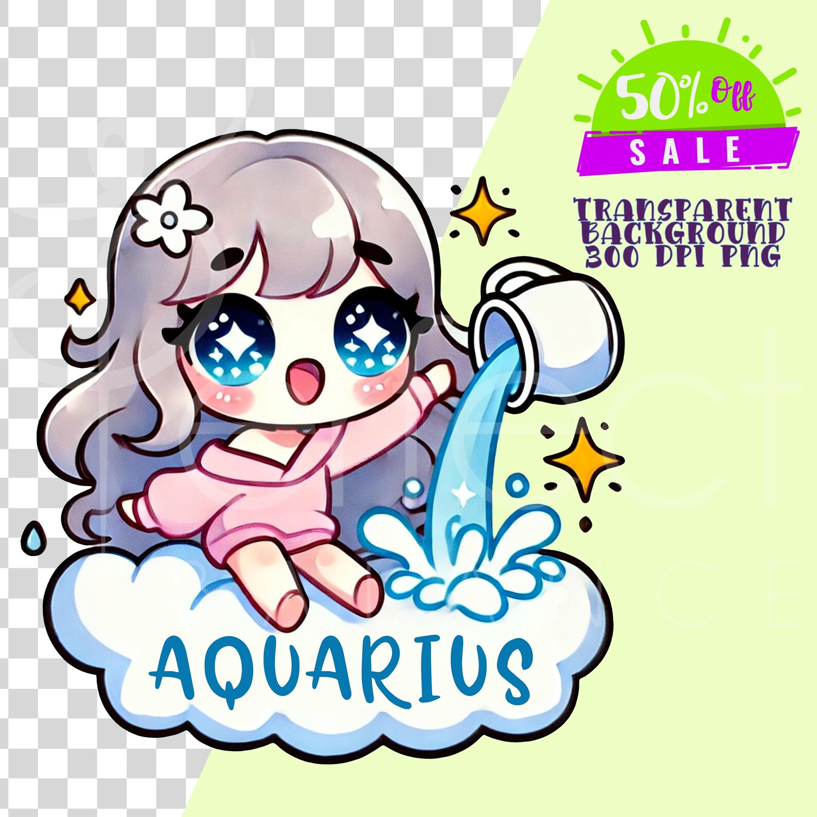 Aquarius Png, Aquarius Zodiac Png, Aquarius Clipart, Aquarius Stickers ...