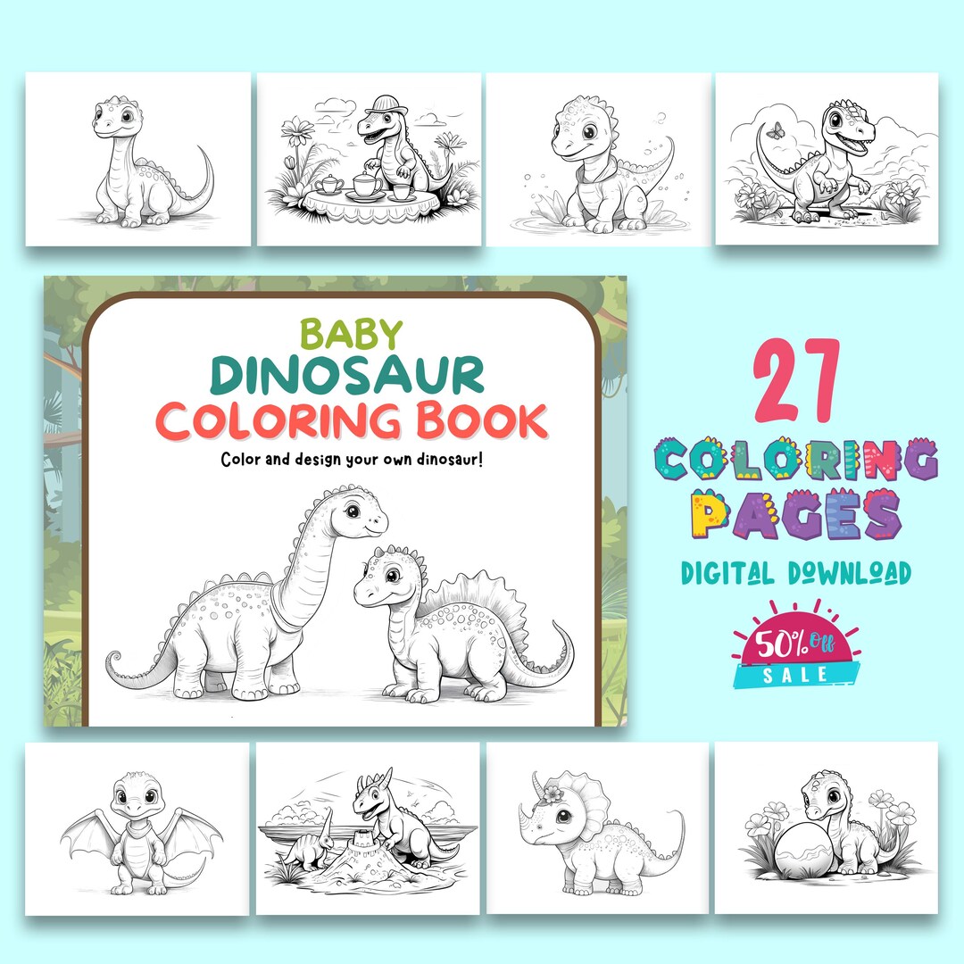 Dinosaurs Coloring Pages, Dinosaur Party Favor Dinosaur Coloring Pages ...
