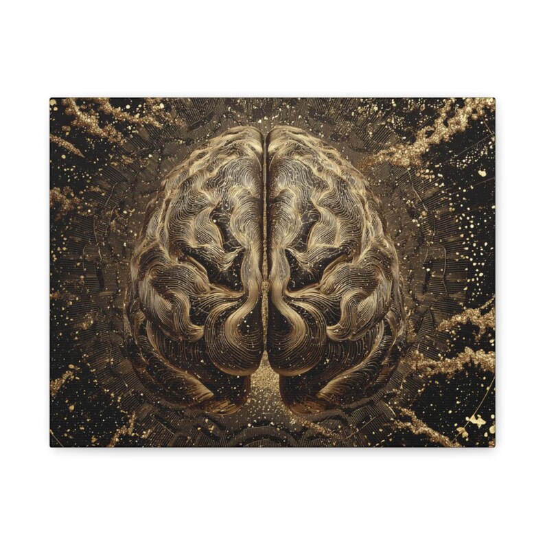 Neurological Brain Anatomy Canvas Wall Art, Medical Home Wall Decor ...