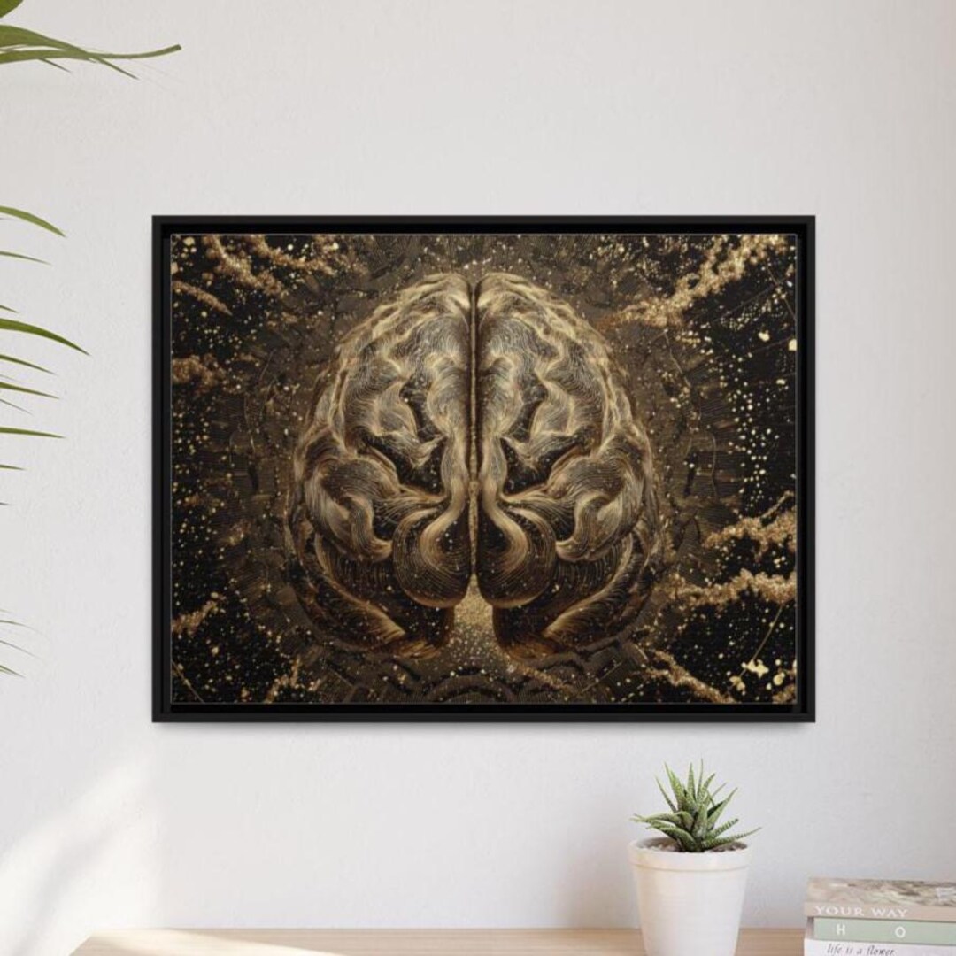 Neurological Brain Anatomy Canvas Wall Art, Medical Home Wall Decor ...