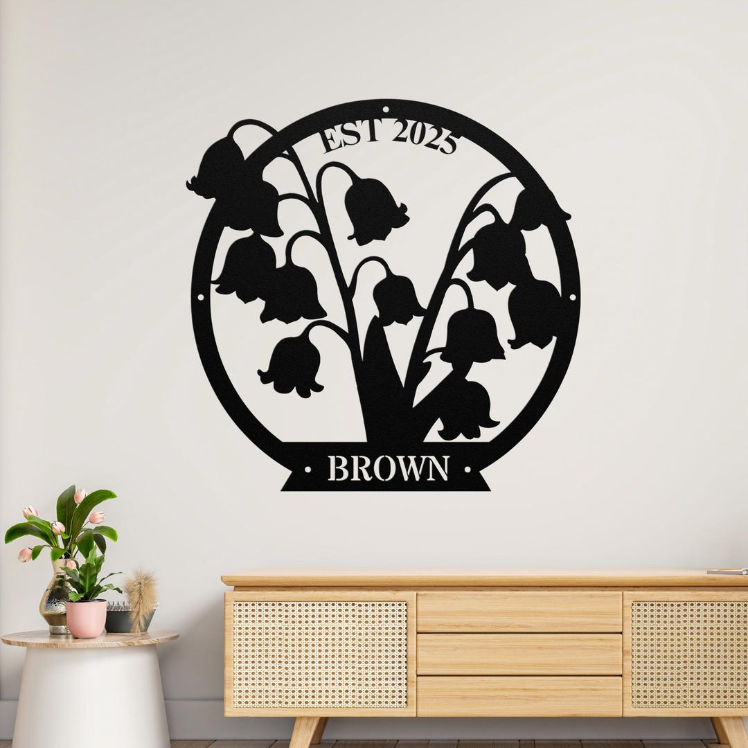 Personalized Metal Family Name Sign: New Homeowner Gift - Etsy