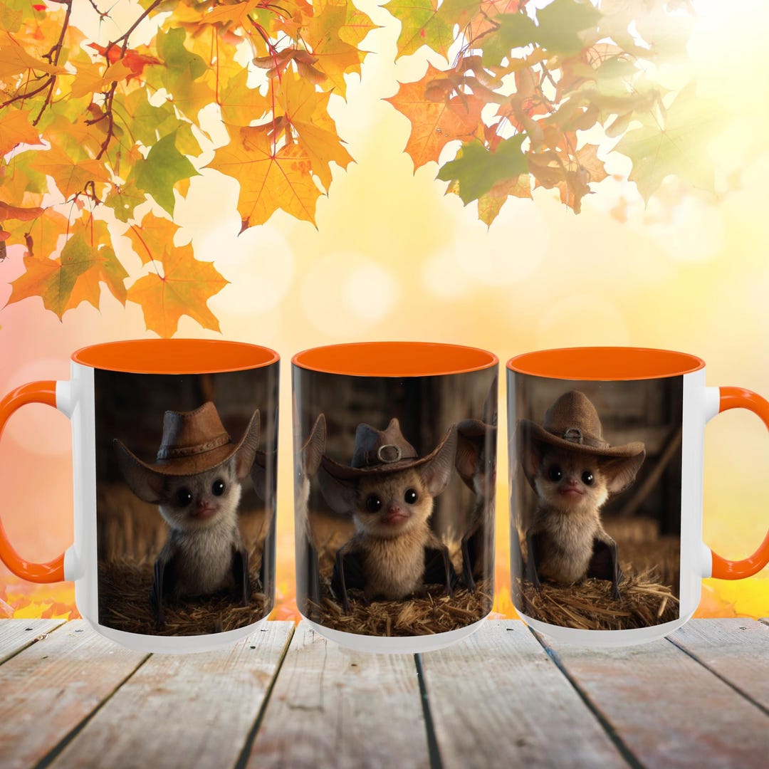 Cute Bats Halloween Coffee Mug: Fall Kitchen Decor - Etsy