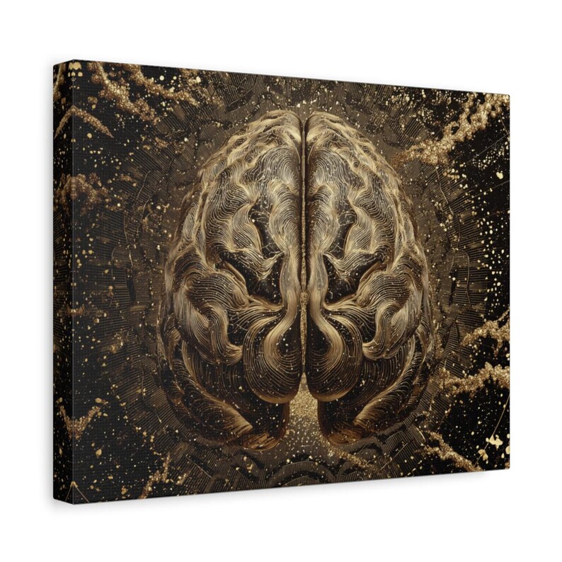 Neurological Brain Anatomy Canvas Wall Art, Medical Home Wall Decor ...