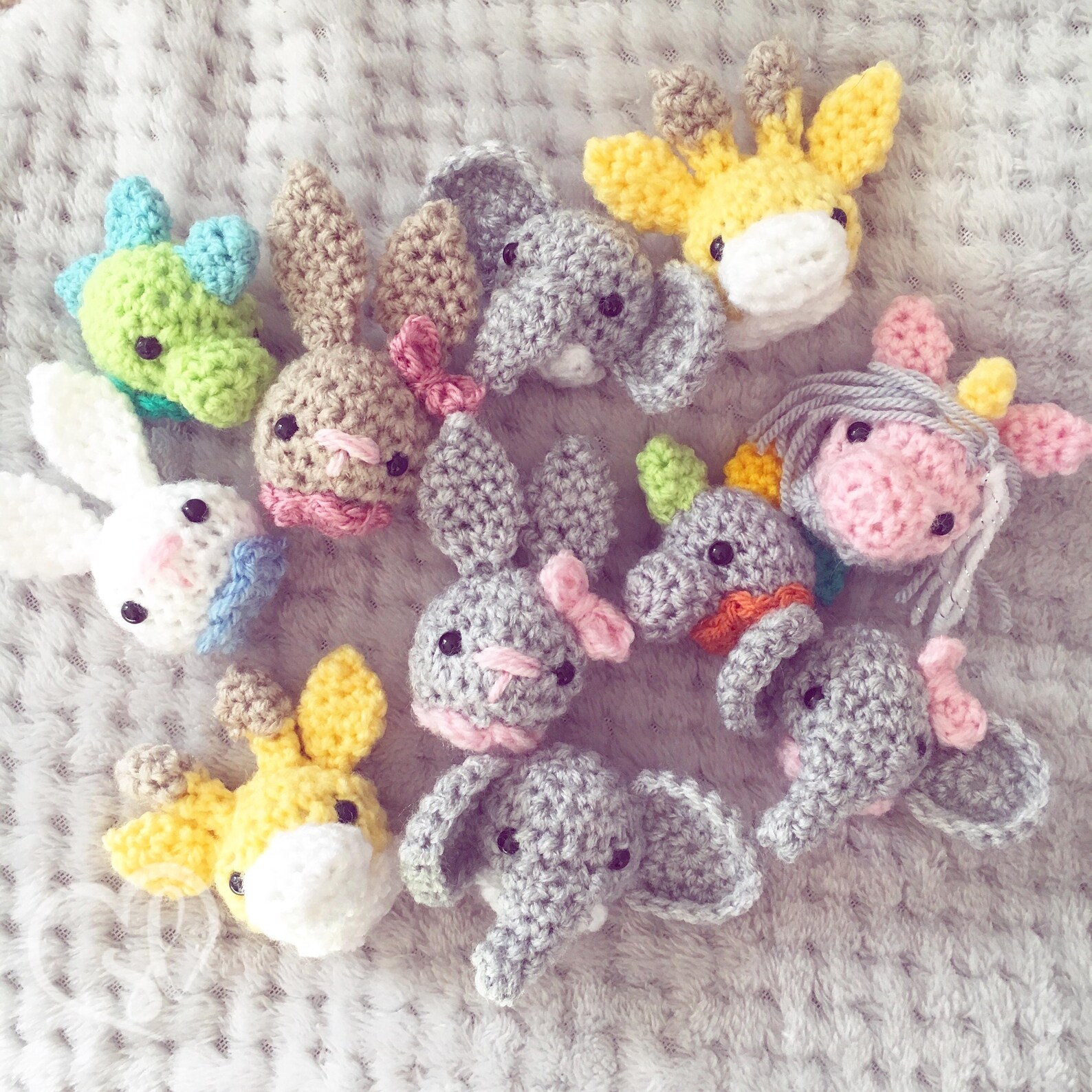 Crochet Pattern Animal Amigurumi Dummy Pacifier Clip| Cute Elephant ...
