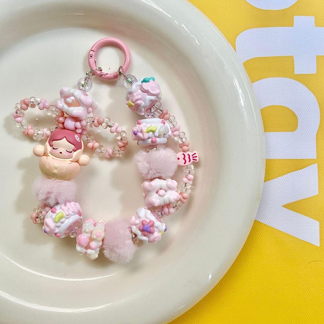 POPMART POP Bean Labubu Skullpanda Dimoo Molly Hand Painted Bead Fluffy ...