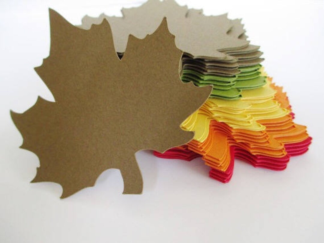 Autumn Maple Leaf Tag Wishing Tree Red Orange Yellow Green - Etsy