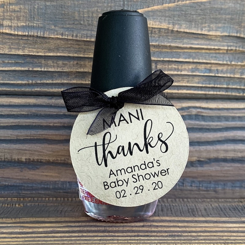 Mani Thanks Tags Bridal Shower - Etsy