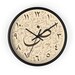 Arabic Calligraphy Wall Clock / Gold Arabic Numbers and Letterings ...