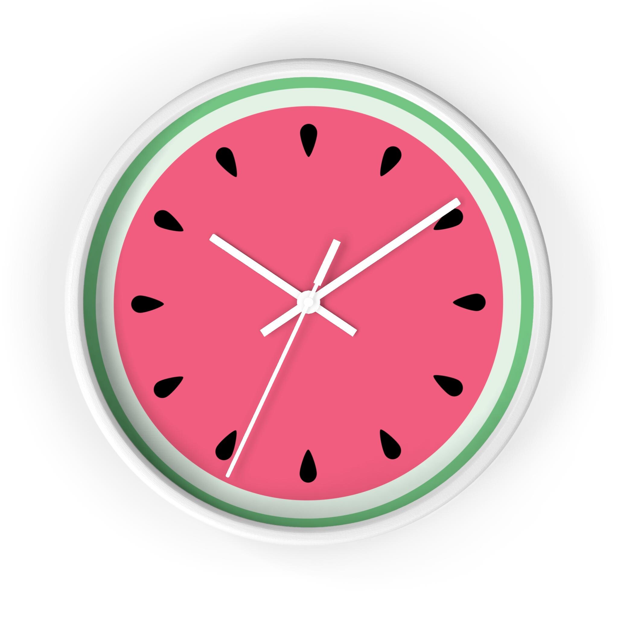 Watermelon Fruit Wall Clock / Minimalist Food Inspired Designs ...