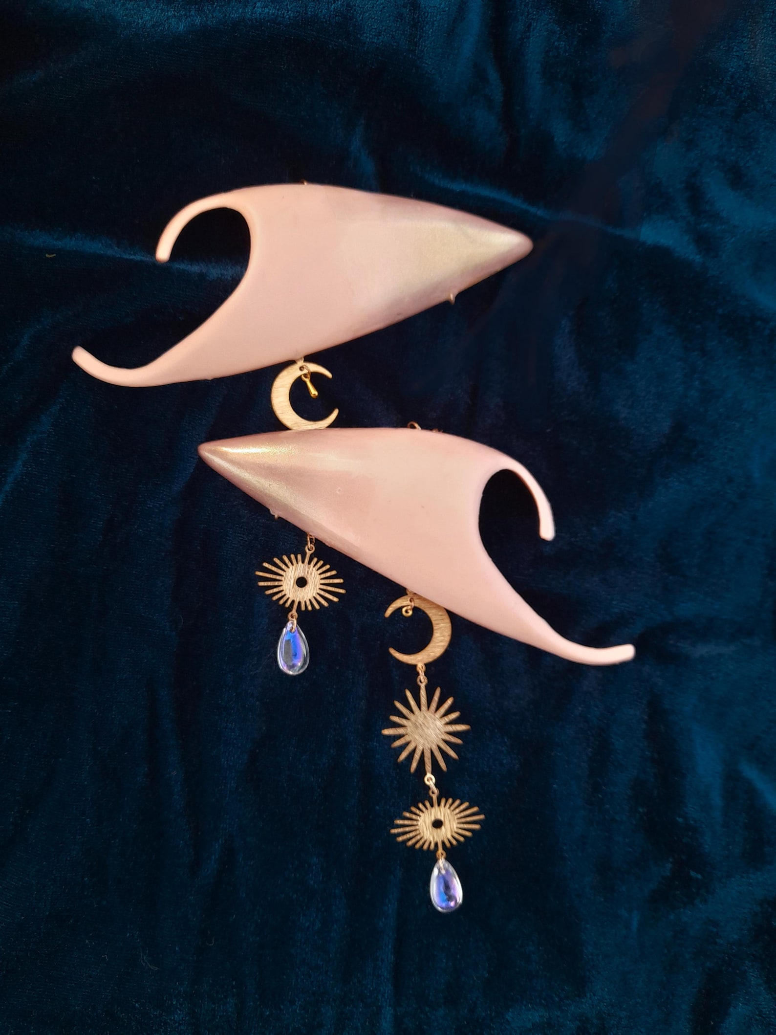 Gold Celestial Customised Elf Ear, Latex Fairy Ear Cosplay, Goddess ...