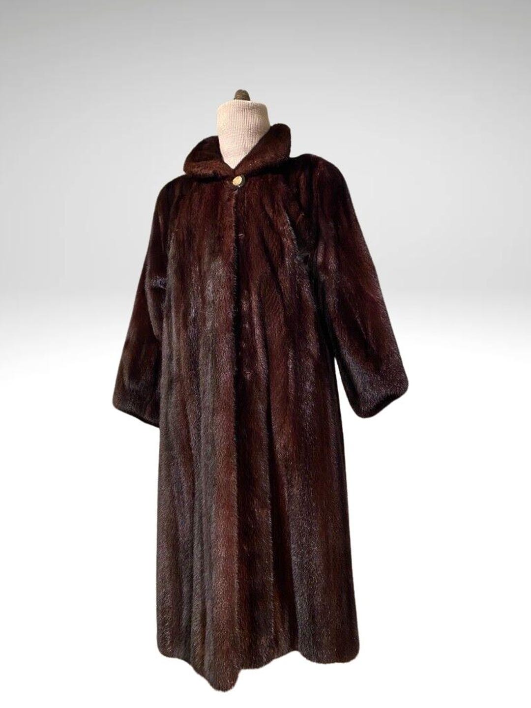 Stunning Ranch MINK LONG Fur Coat for Woman SIZE 14 VV341 - Etsy