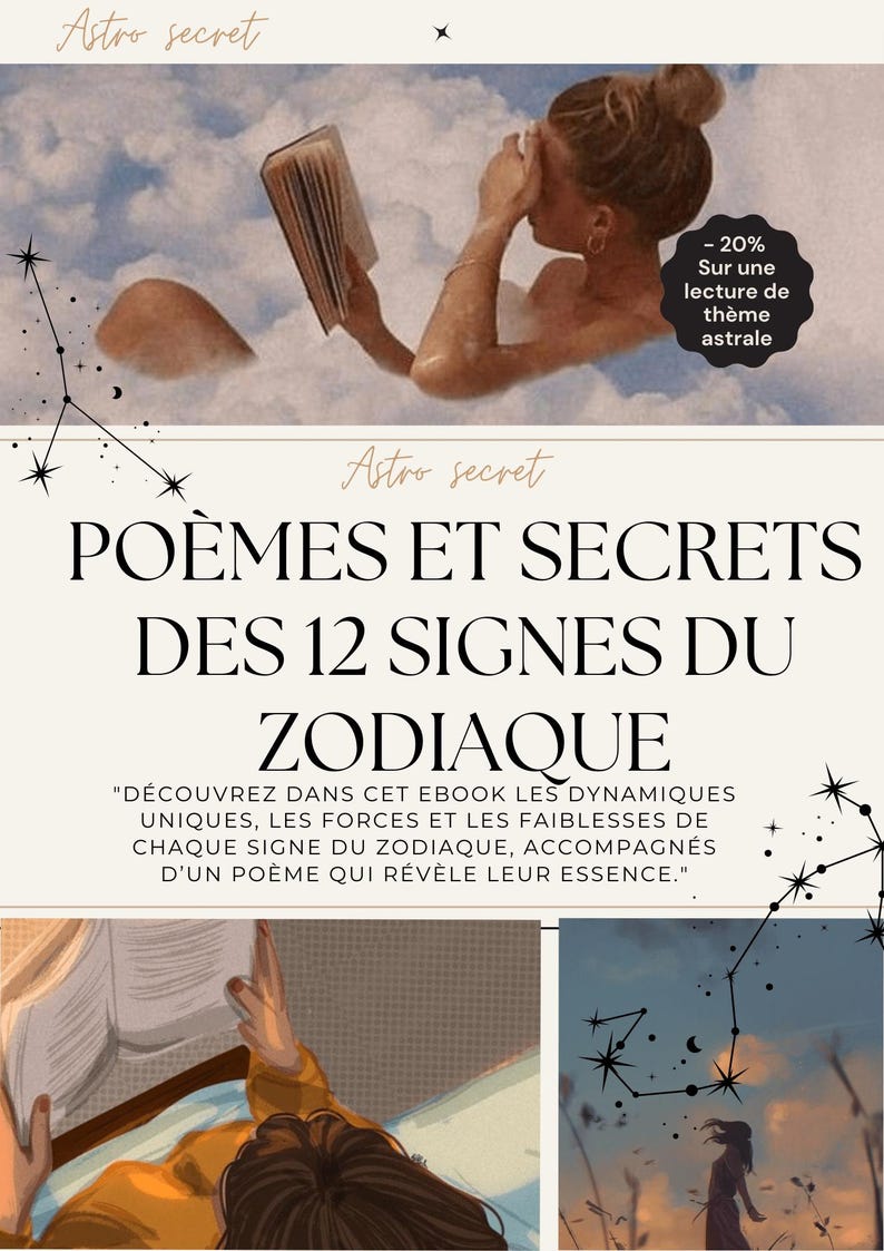 Poems and Secrets of the 12 Signs of the Zodiac - Etsy