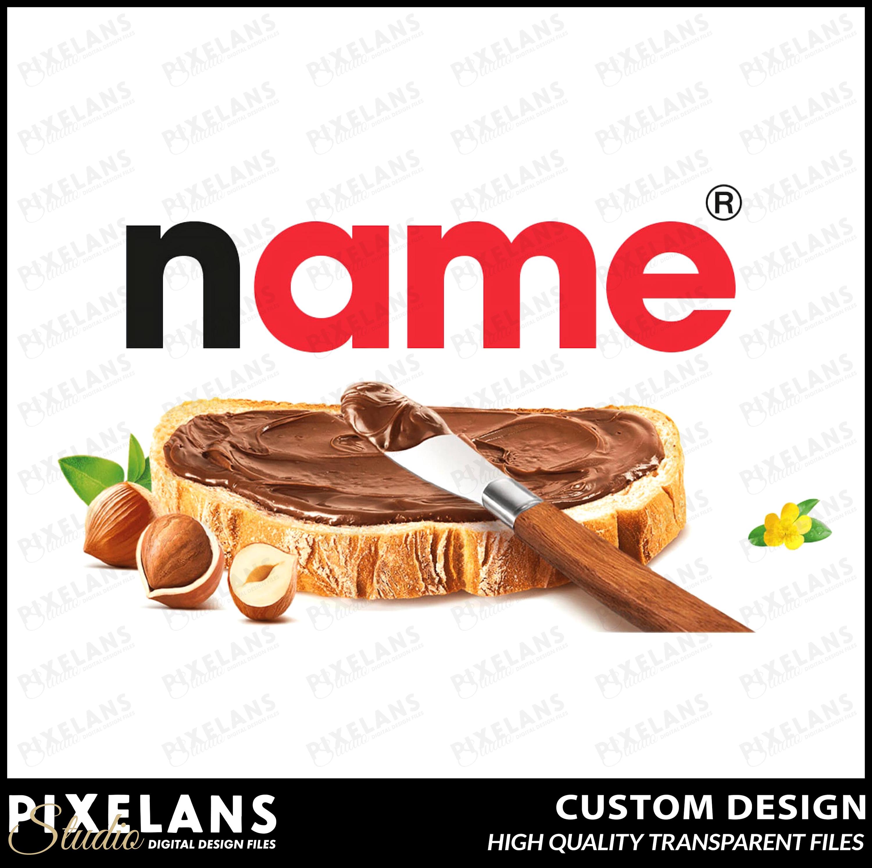 Personalized Chocolate Hazelnut Spread Label Digital Design Download ...