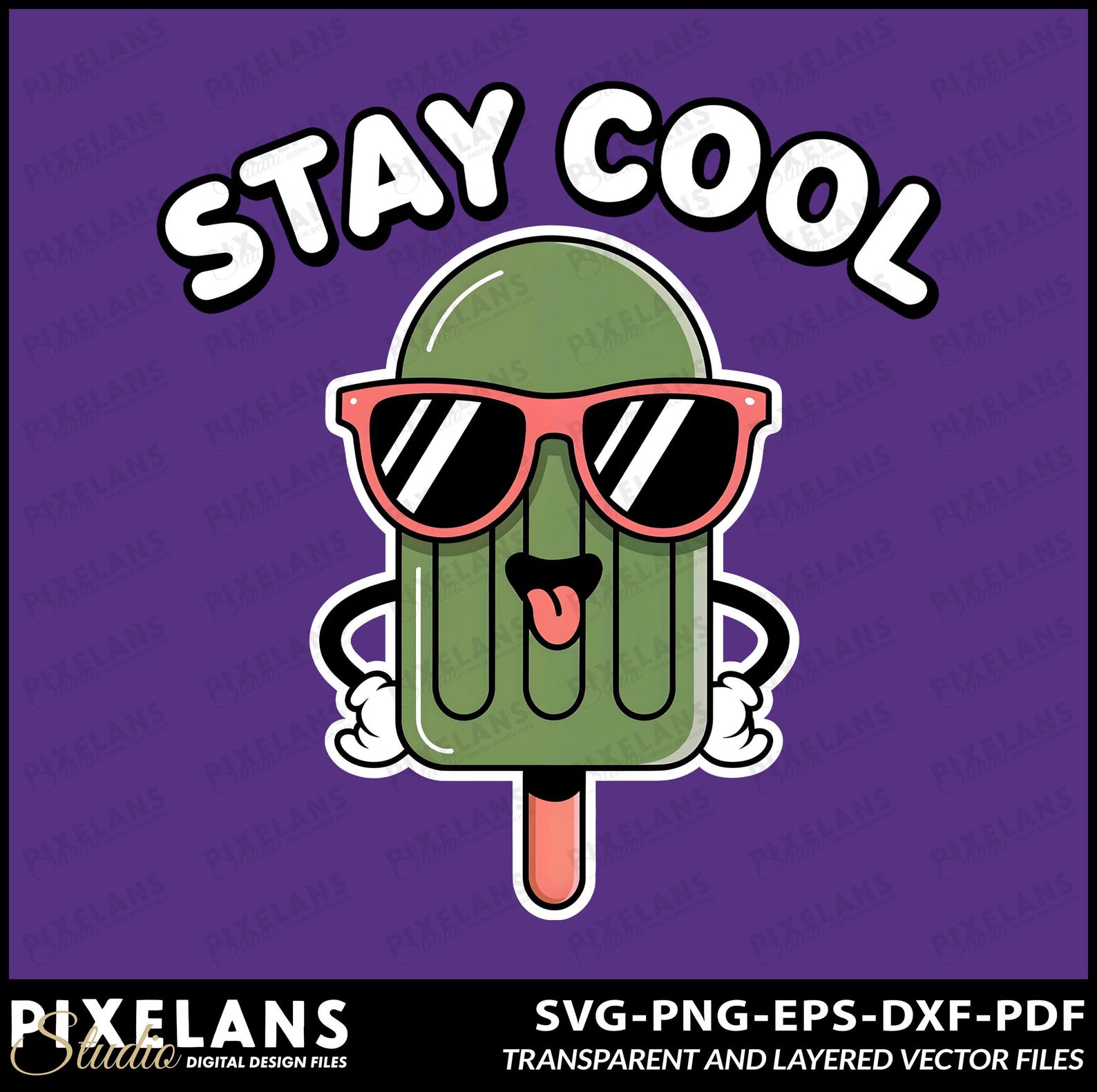 Funny Popsicle Cartoon Art: Retro Summer Decor (digital Download) - Etsy