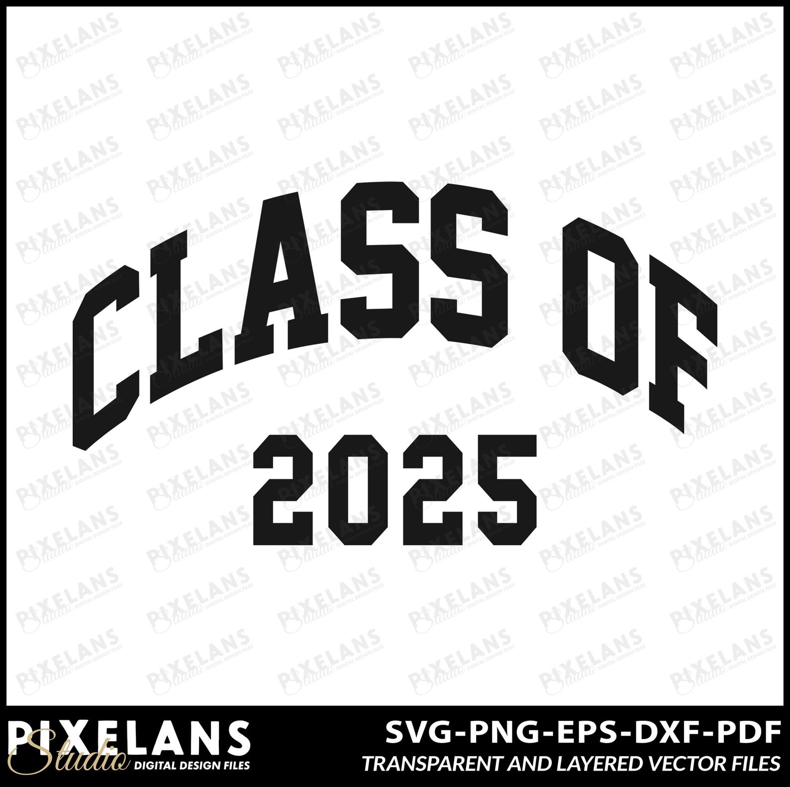 Class of 2025 Graduation Shirt Design: Varsity SVG/PNG (digital ...