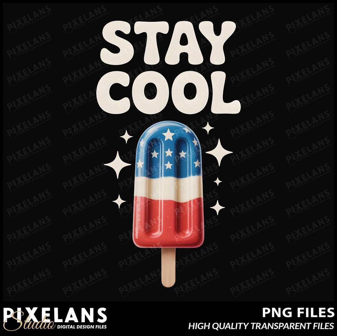 Patriotic Popsicle Clipart: Red White Blue 4th of July Design (digital ...