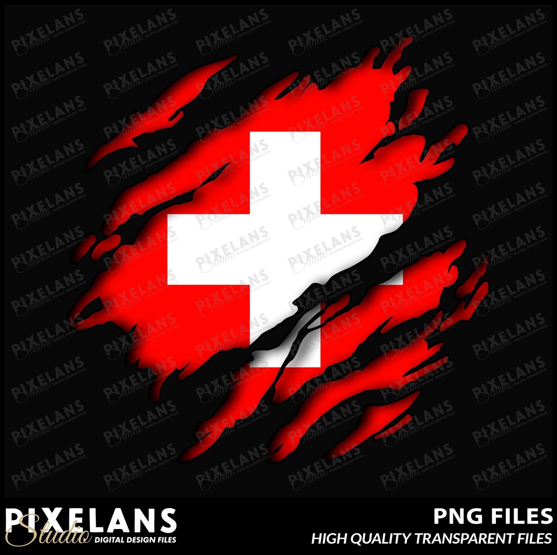 Swiss Flag Scratch Digital Design Download, Distressed Swiss Flag ...