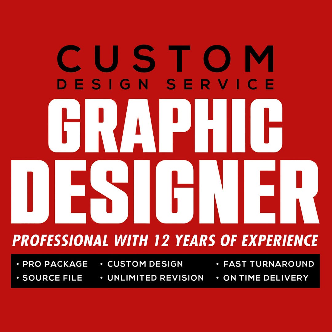 Custom Graphic Design Service - Etsy