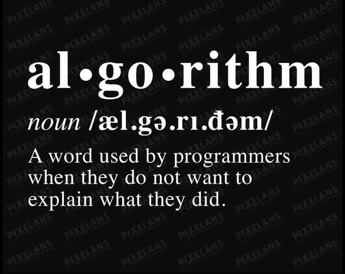 Printable Algorithm Definition Art for Geeks,digital Download ...