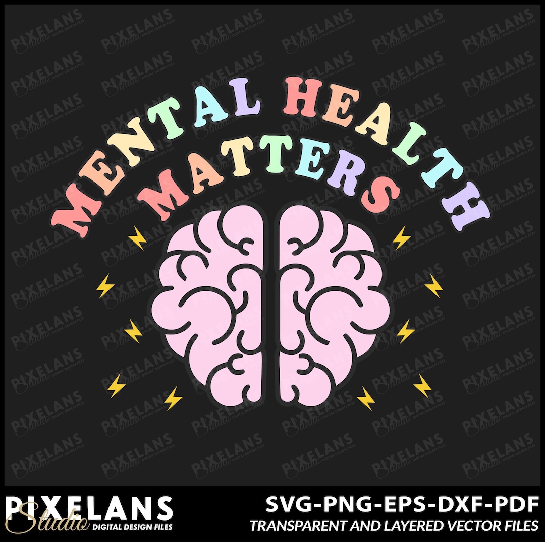 Mental Health Matters Art: Pastel Brain Illustration (digital Download ...
