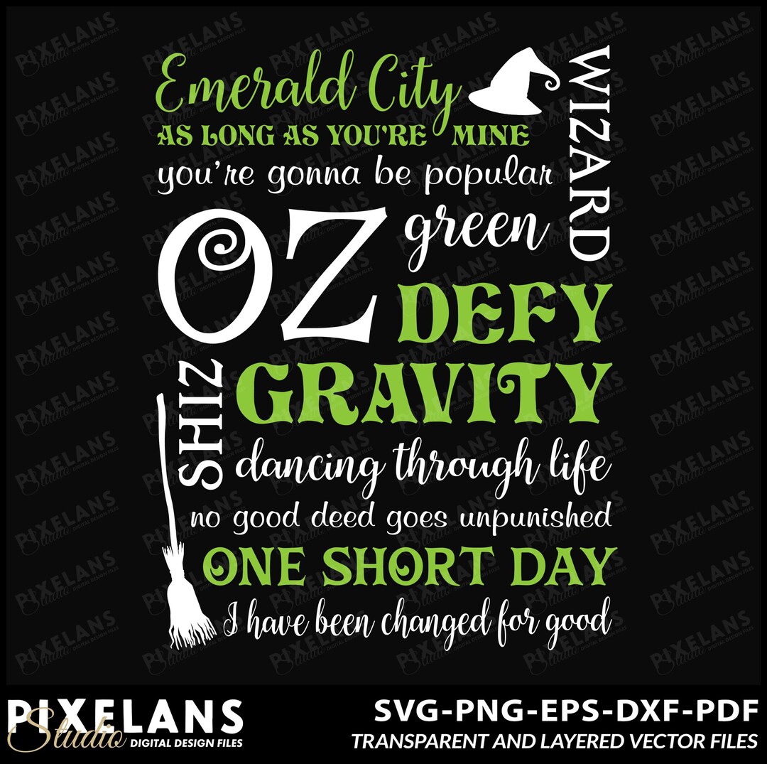 Emerald City Digital Design Download, Wicked Musical Quotes Art, Defy ...