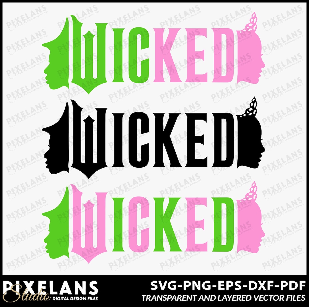 Wicked Musical Inspired Digital Design Download, Wicked Sublimation ...