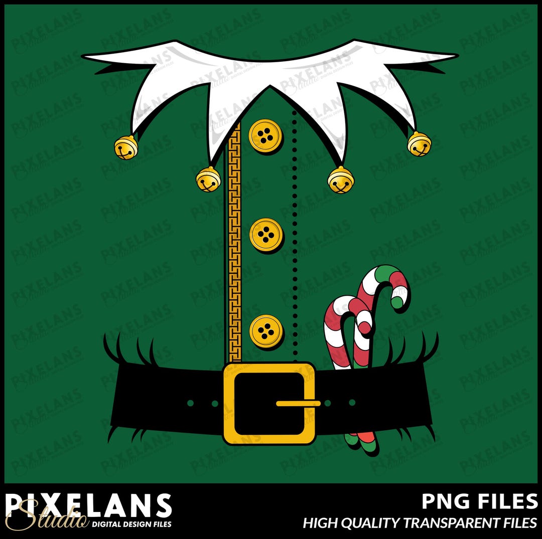 Elf Costume Christmas Digital Design Download, Christmas Elf SVG, Elf ...