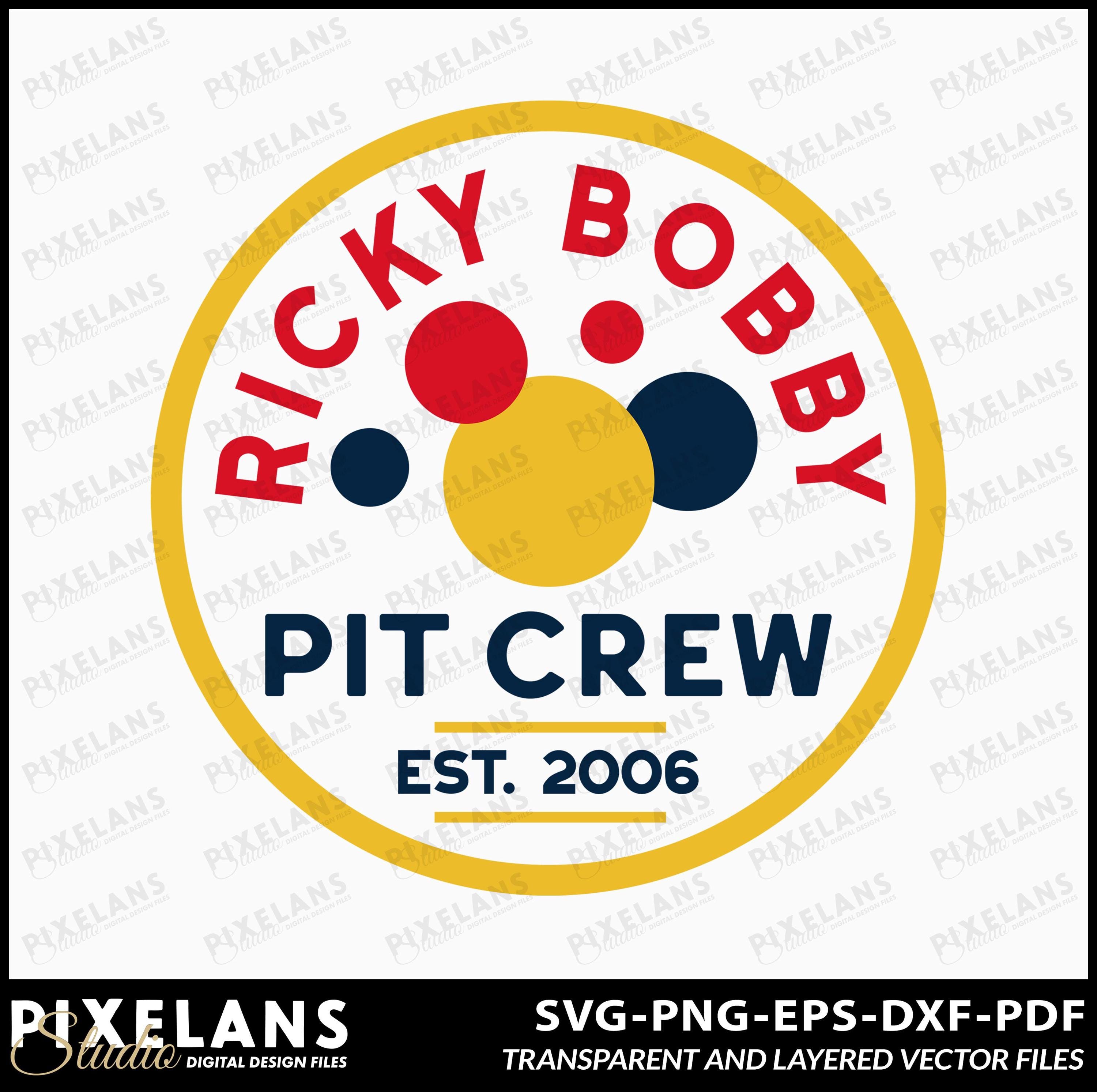 Ricky Bobby Pit Crew Digital Design Download, Racing Team Logo PNG ...