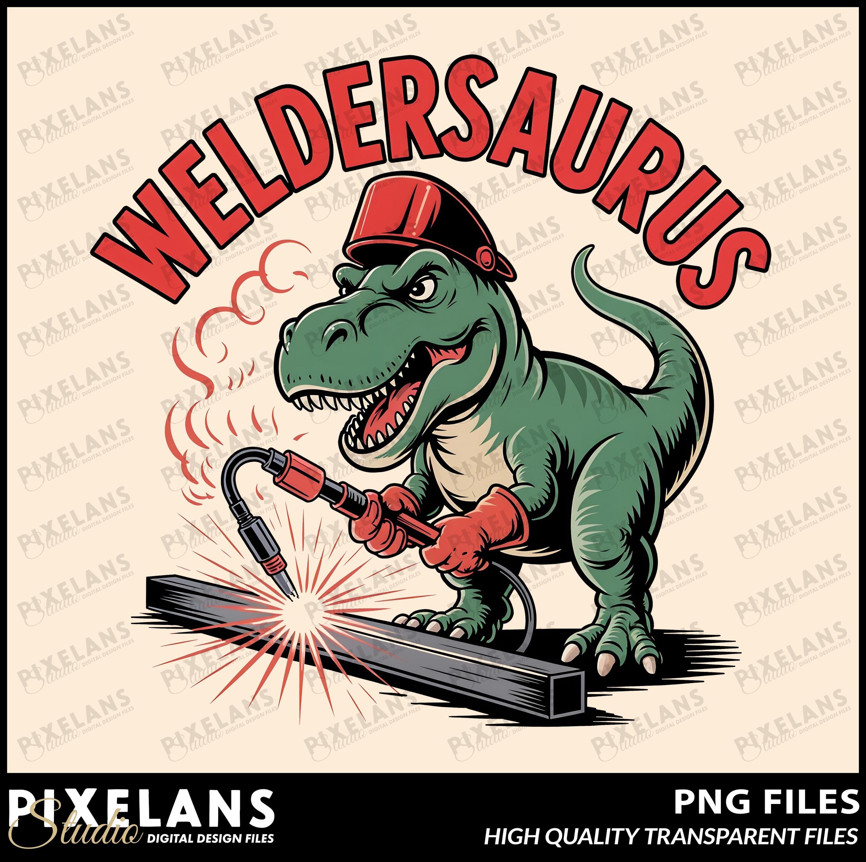 Weldersaurus T-rex Welding Clipart: Funny Welder Design (digital ...