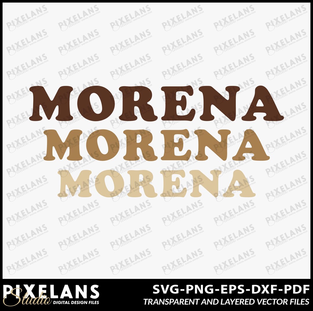 Morena Gradient Digital Design Download, Empowering Latina Art, Shades ...