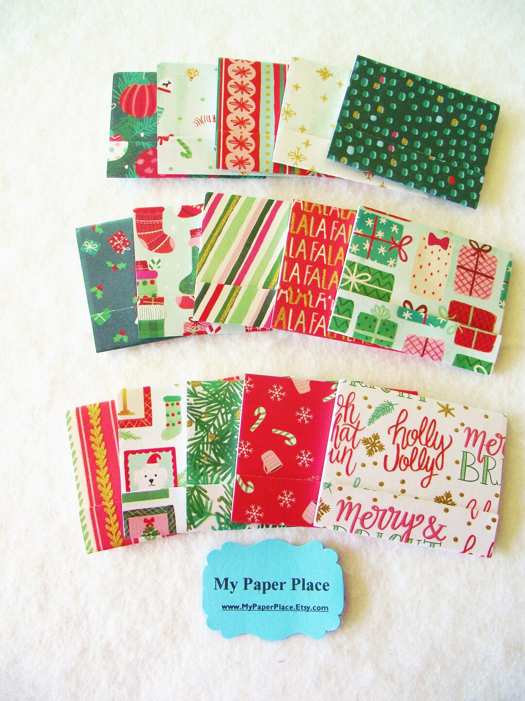 Christmas 15 Matchbook Notepads mini Notepads Holiday Collection READY ...