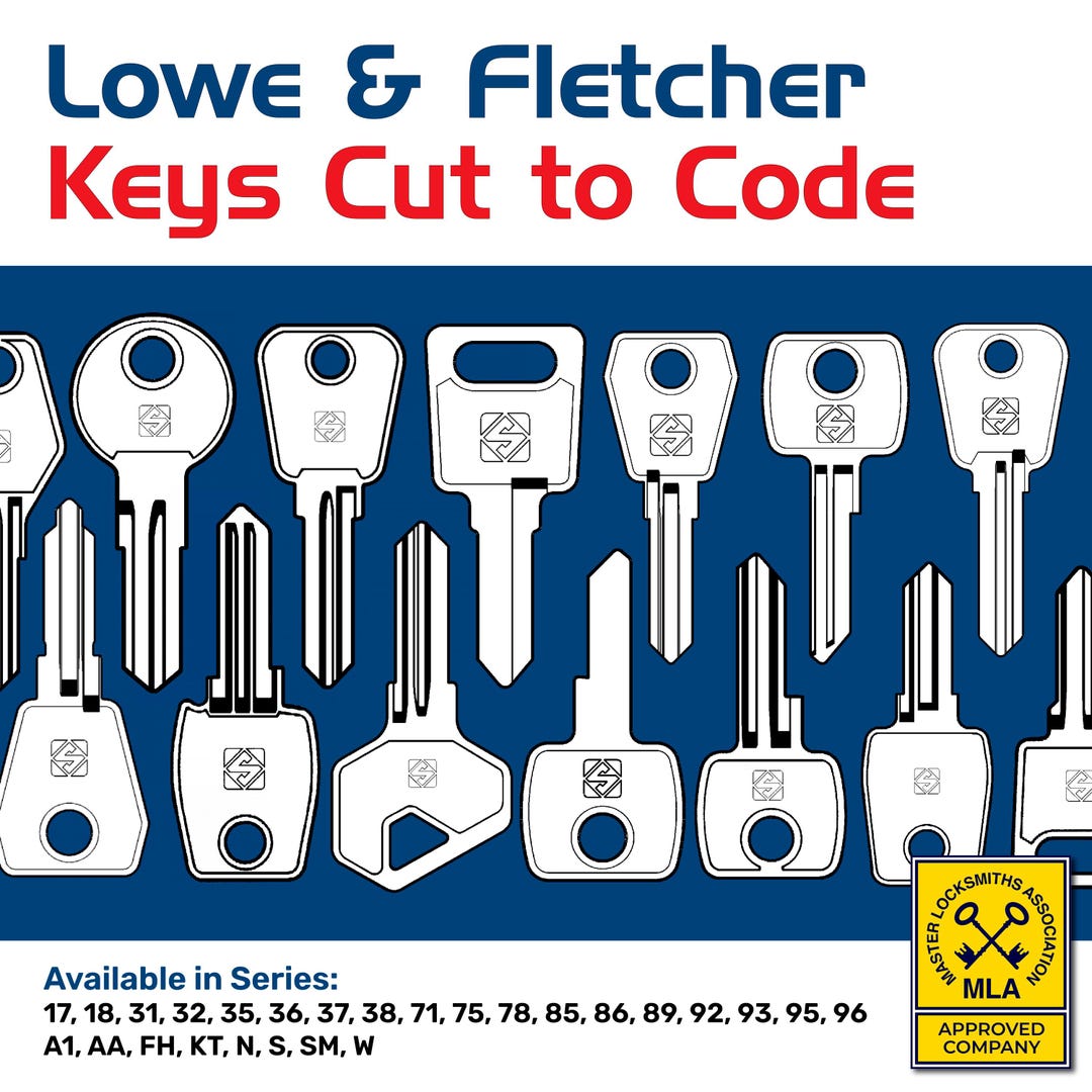 LF Replacement Keys Cut to Code – for Filing Cabinet, Office Furniture ...