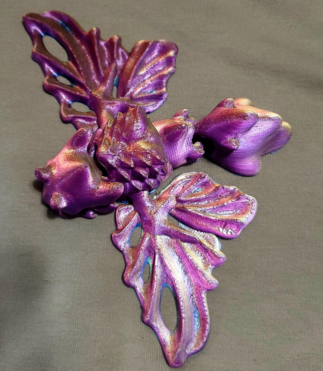 Articulated Bone Moth 6"x4" 3d Printed, PLA - Etsy